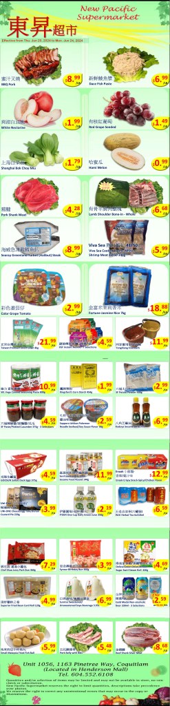 Weekly Specials – New Pacific Supermarket